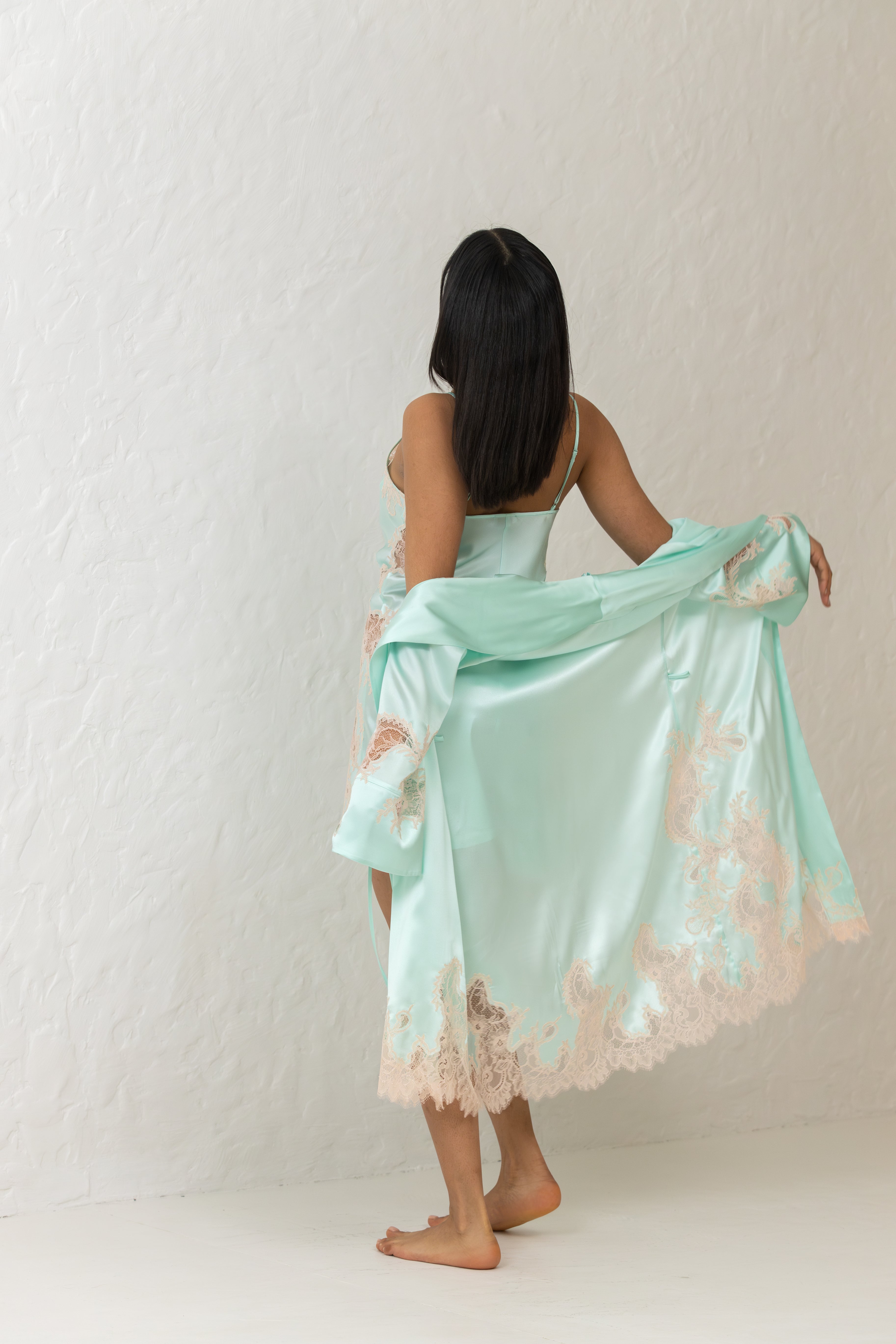 Tiffany Short Silk Robe | Luxury Silk Robe by Suavite’ – Suavite-com